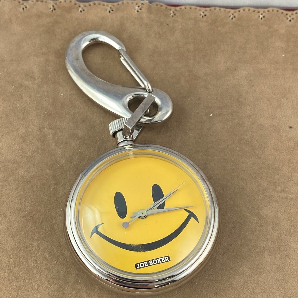 Joe Boxer Smiley Face Pocket Watch - Gem
